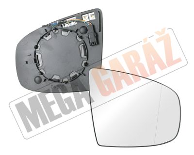 Sklo do zrcátka BMW X5 (E70)- pravé, vyhřívané | Megagaráž.cz