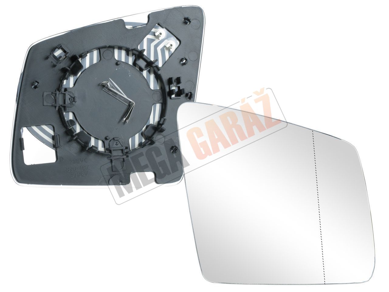 Sklo do zrcátka MERCEDES R-KLASSE (V251)- pravé, vyhřívané